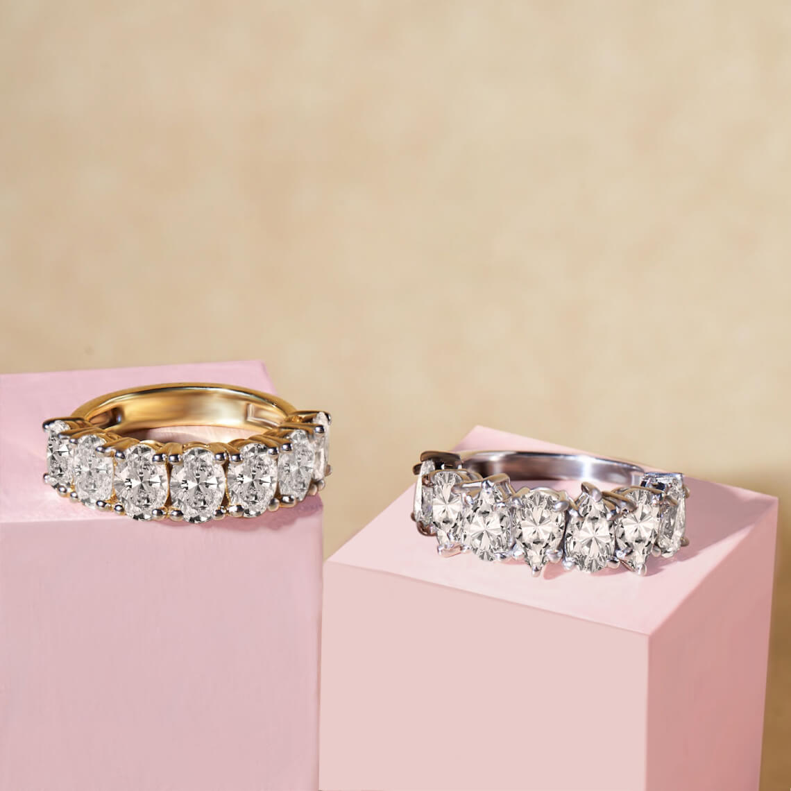 Half Eternity Bands That You Can Style Every Day!